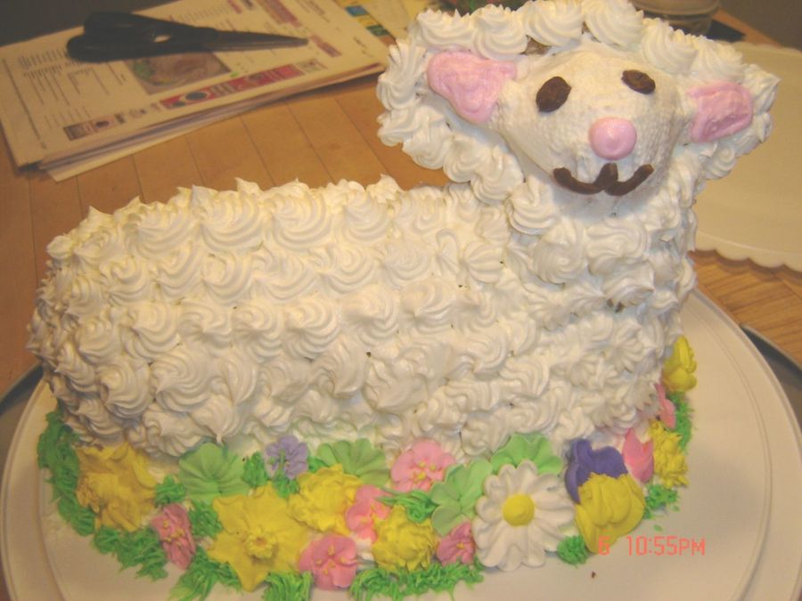 Stand Up Easter Lamb Cake - CakeCentral.com