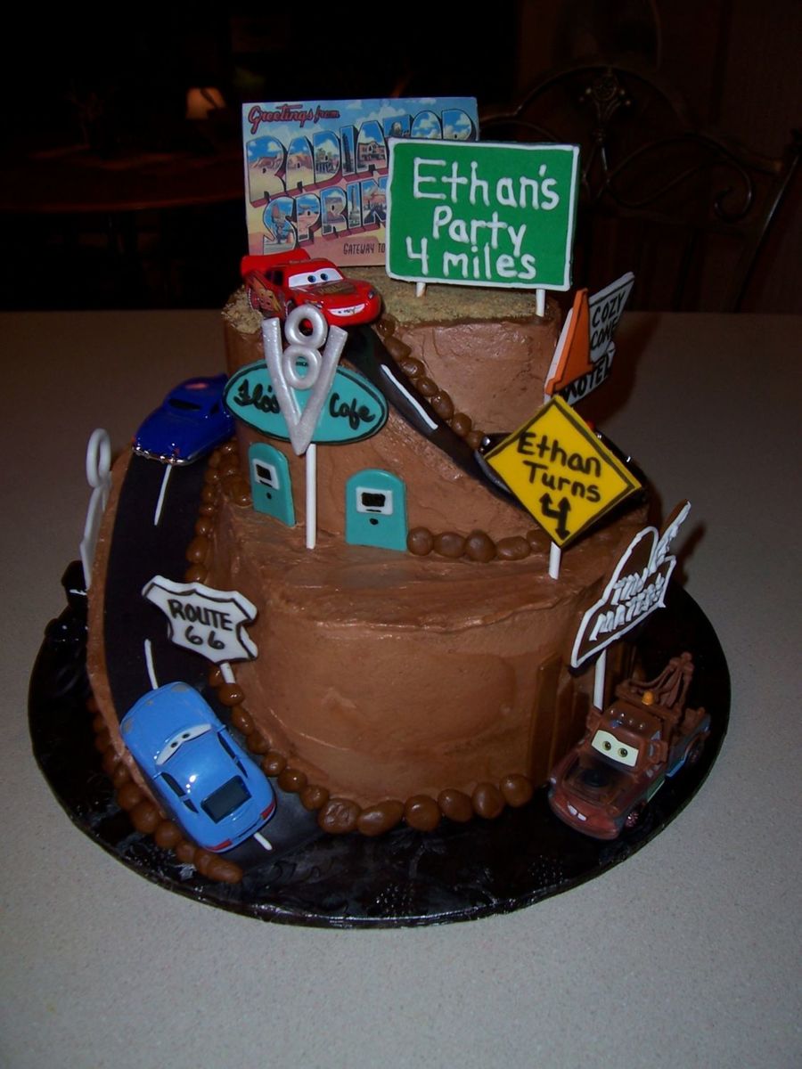 Radiator Springs Front View - CakeCentral.com