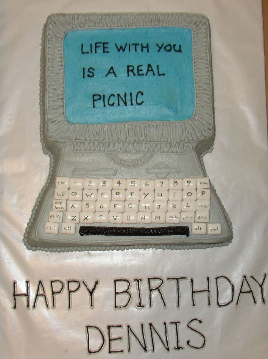 Computer Birthday Cake - CakeCentral.com