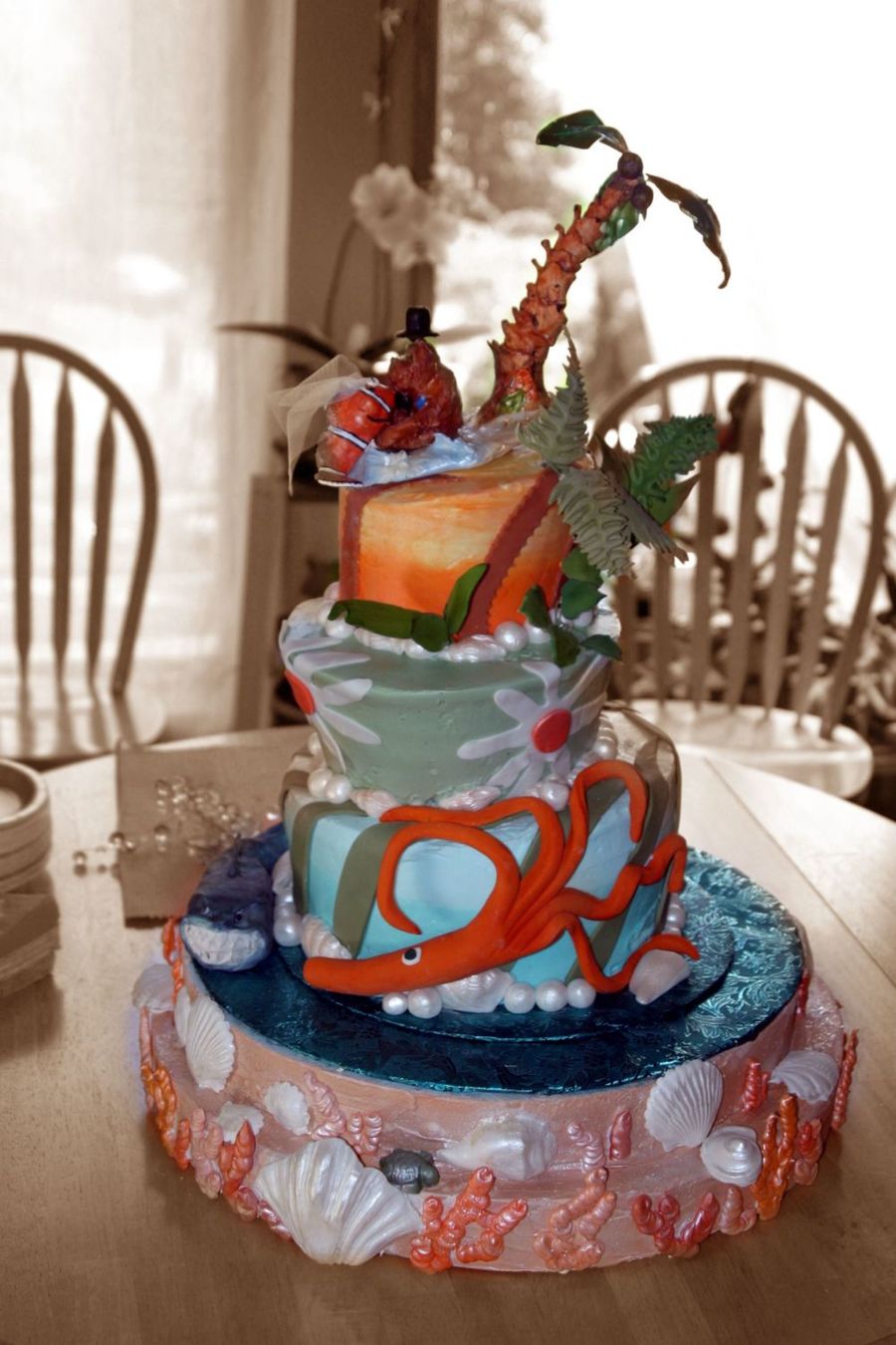Tilted Underwater Adventure - CakeCentral.com