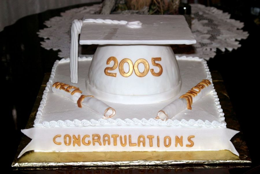 Cake For 2 Friends Graduating - CakeCentral.com