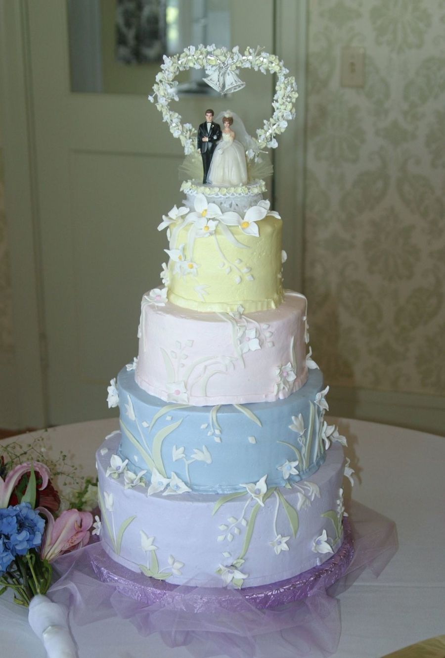Multi Colored Wedding Cake - CakeCentral.com