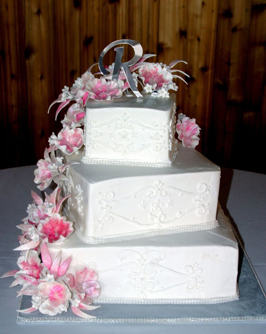 Offset Square With Scroll - CakeCentral.com