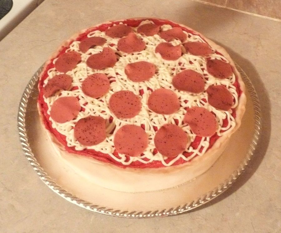 Deep Dish Pepperoni Cake - CakeCentral.com