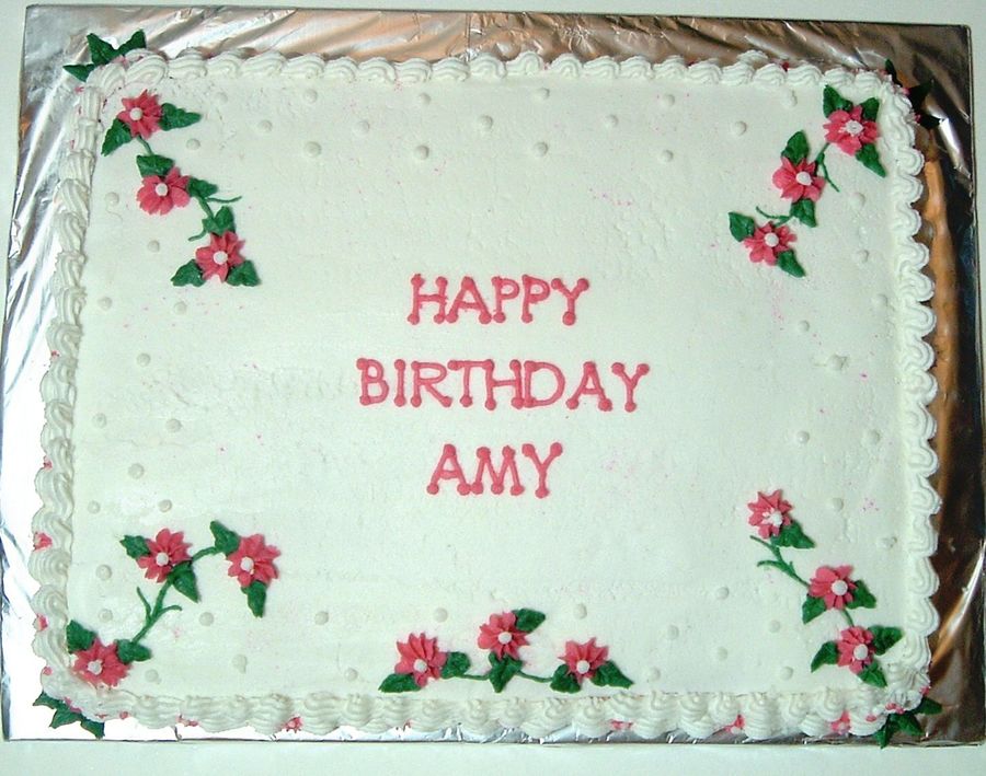 Happy Birthday Amy - CakeCentral.com