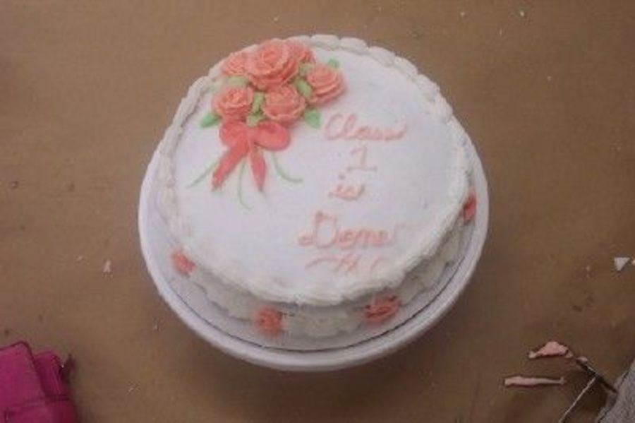 Wilton Class 1 Final Cake - CakeCentral.com