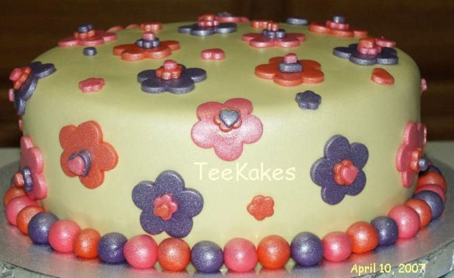 Fun Fondant Birthday Cake - CakeCentral.com