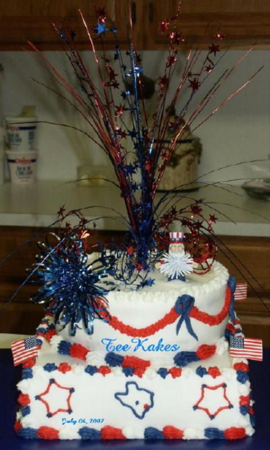 Independence Day Cake For My Family - CakeCentral.com