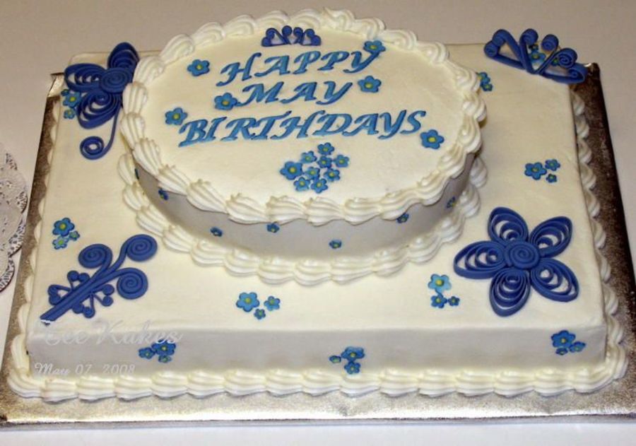 Quilled Birthday Cake - CakeCentral.com