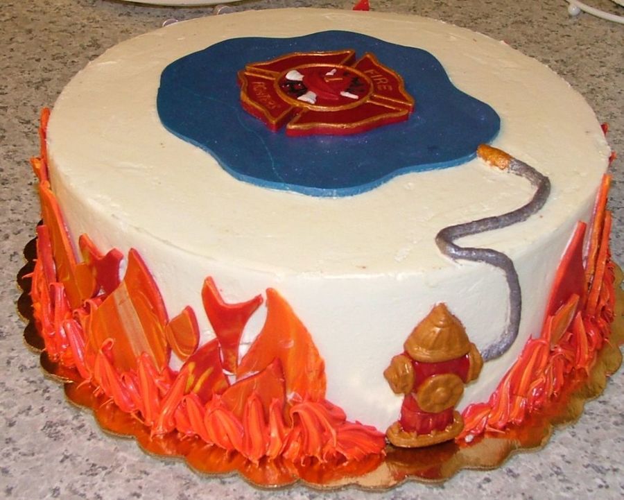 Fire Dept. Cake - CakeCentral.com