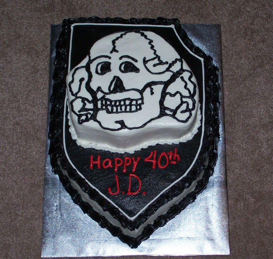40Th Skull - CakeCentral.com