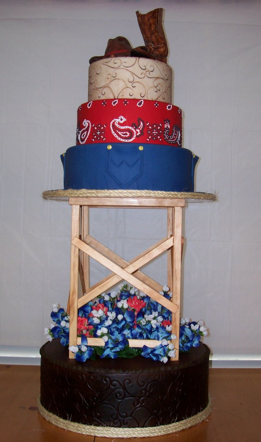 Closer View Of Texas Themed Cake - CakeCentral.com