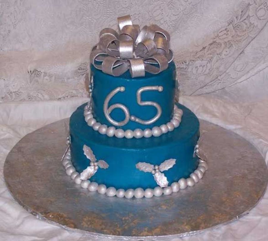 65Th Anniversary Cake - CakeCentral.com