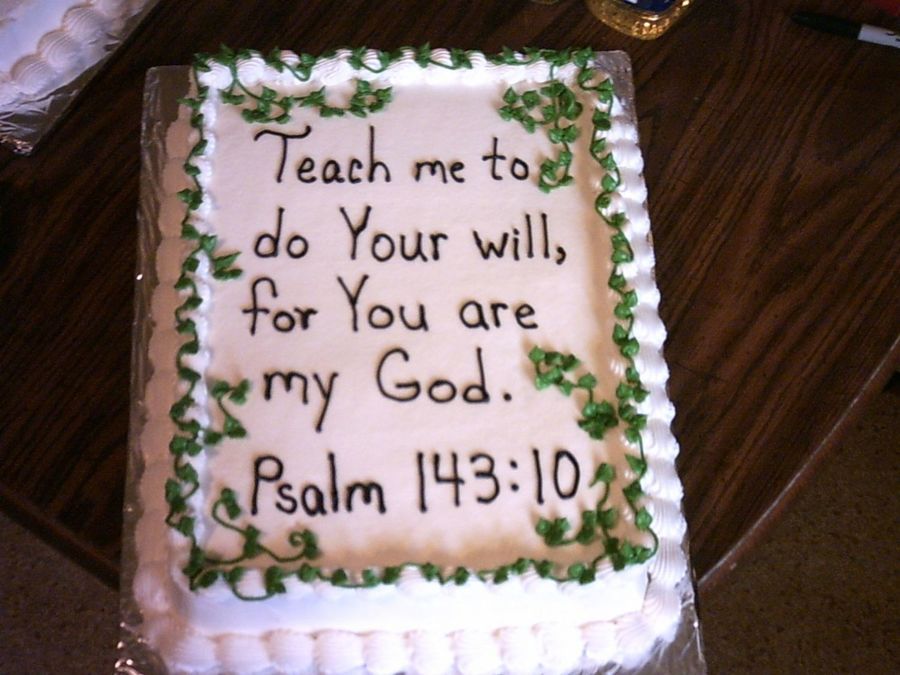 Scripture Cake - CakeCentral.com
