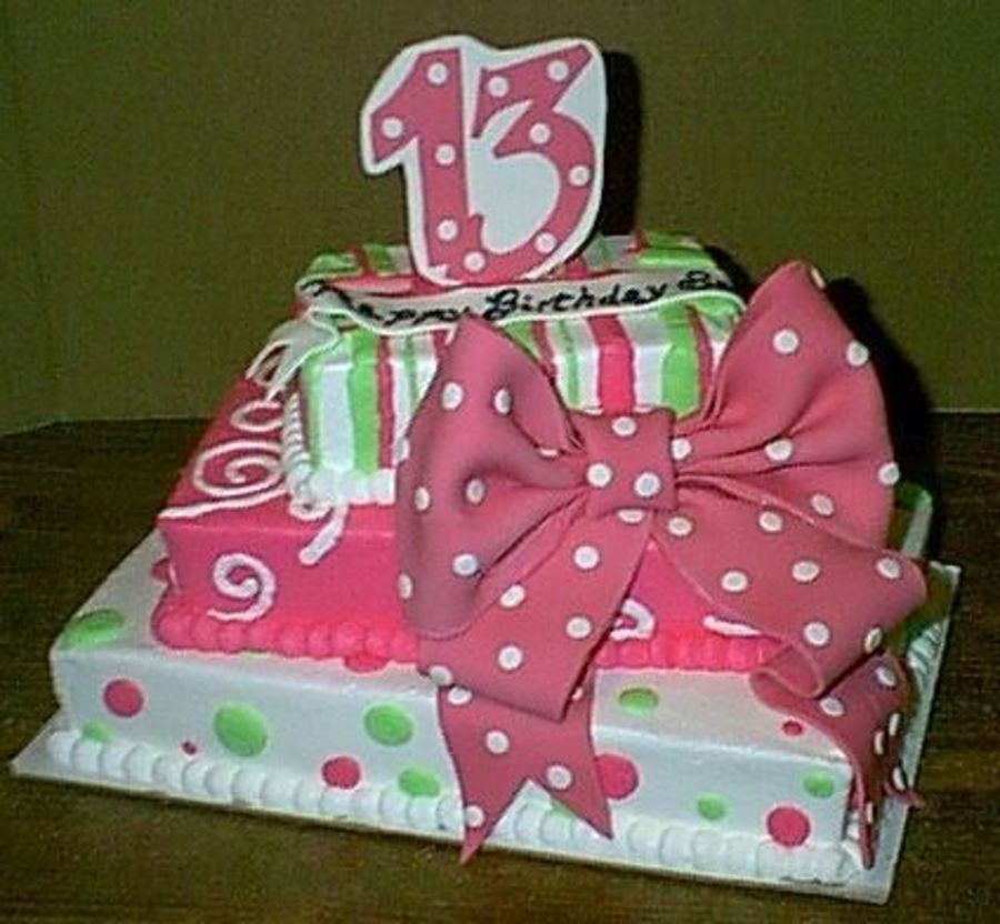 Stacked Birthday Presents Cake - CakeCentral.com