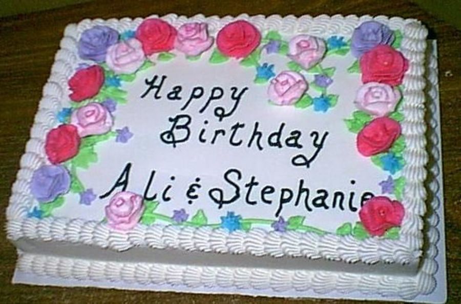 Ali & Stephanie Birthday - CakeCentral.com
