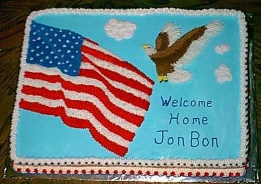 Welcome Home Patriotic Cake - CakeCentral.com