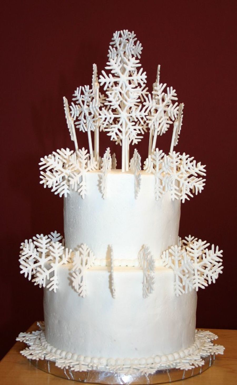 Snowflake Cake - CakeCentral.com