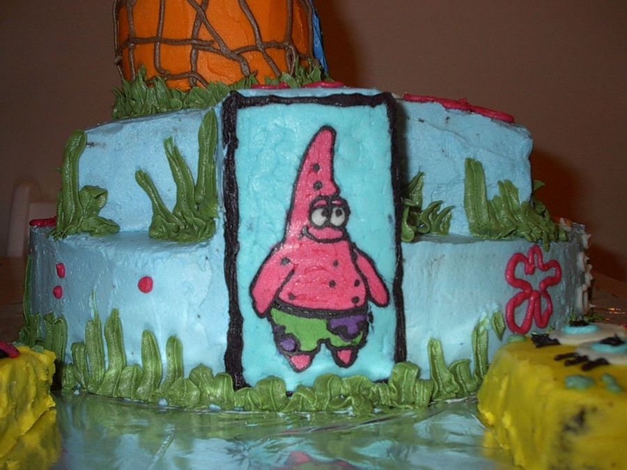 Side View Of Spongebob Cake - CakeCentral.com