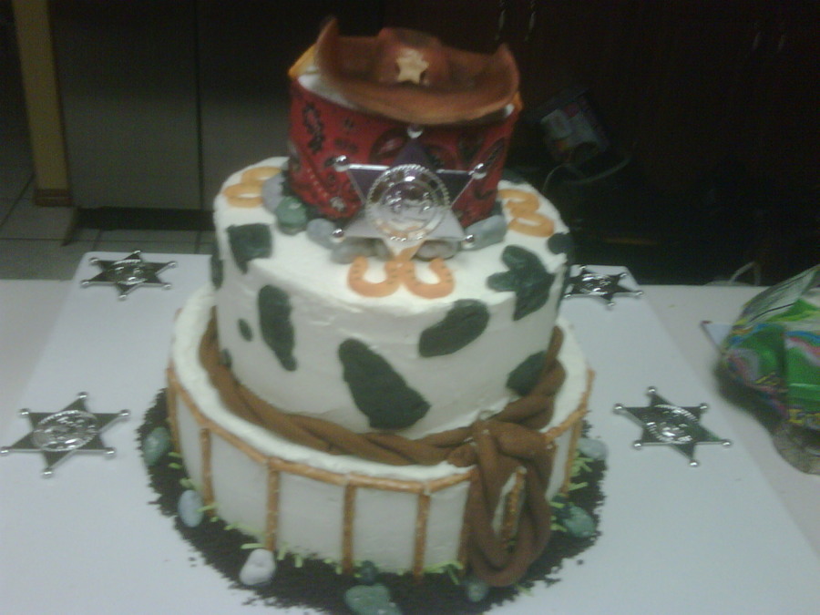 Cow Boy Birthday Cake - CakeCentral.com