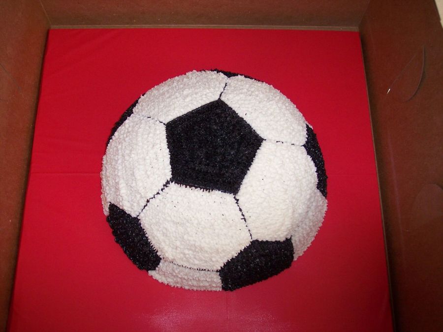 Simple Soccer Ball Cake - CakeCentral.com