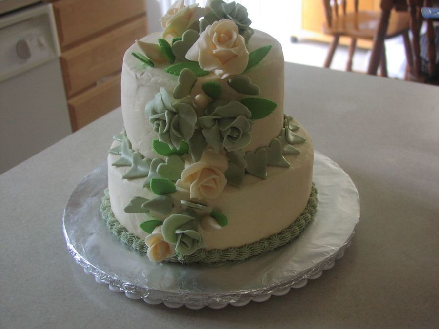 Sage Bridal Shower - CakeCentral.com