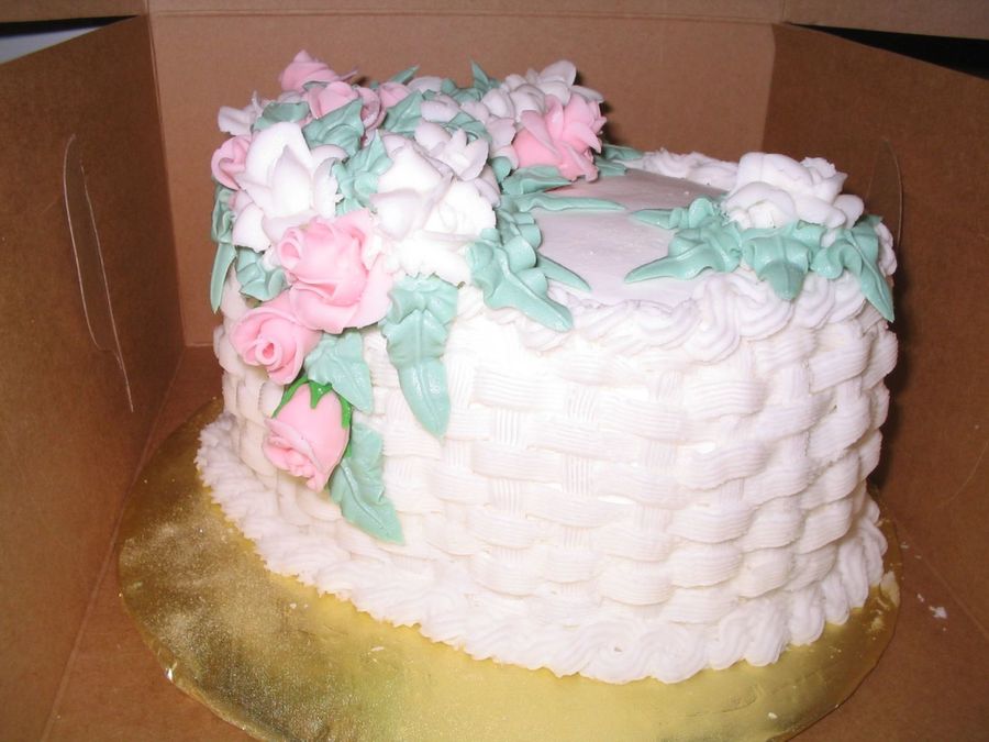 Basket Weave Cake - CakeCentral.com
