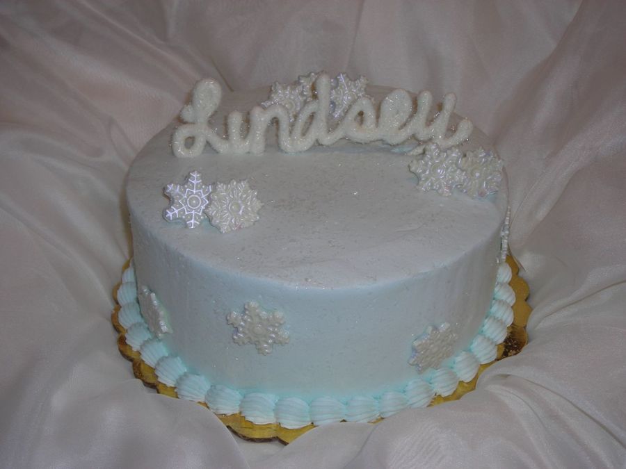 Snowflake Cake - CakeCentral.com