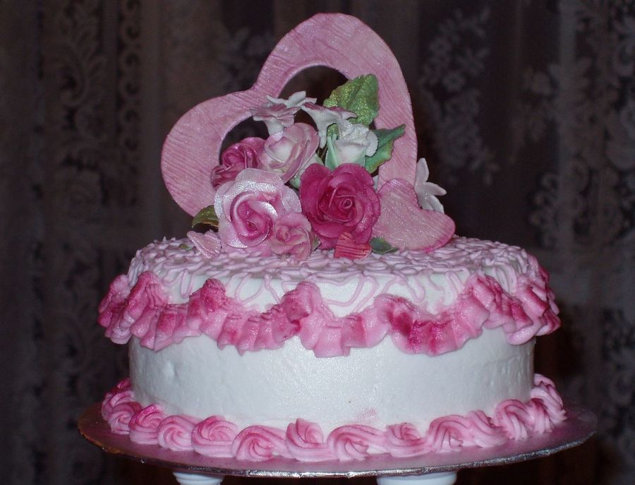 Valentines Wedding Cake - CakeCentral.com