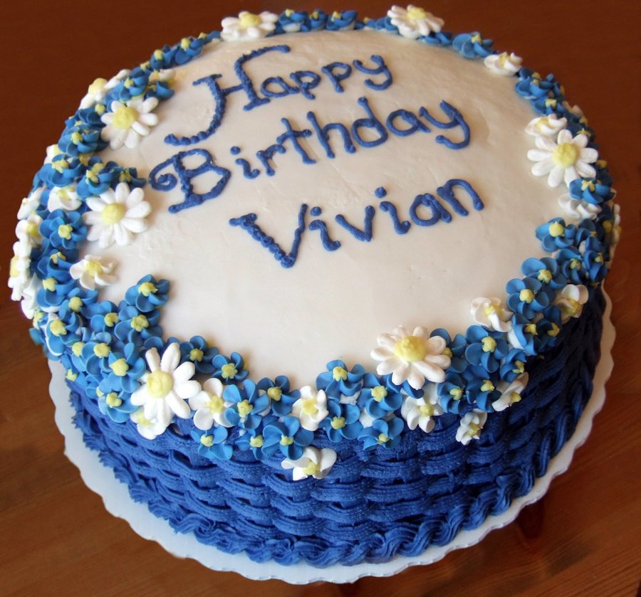 Violet Birthday Cake - CakeCentral.com