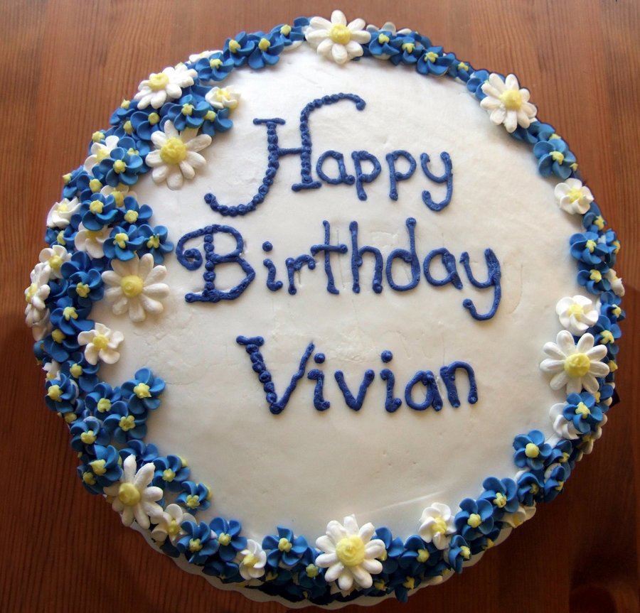 Violet Birthday Cake - CakeCentral.com