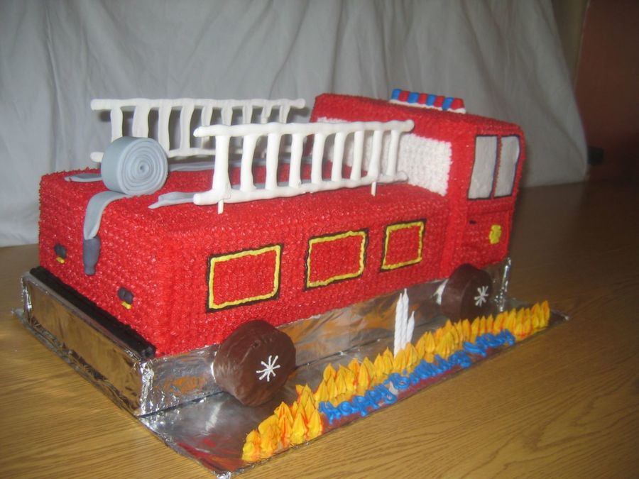 Fire Truck Cake - CakeCentral.com
