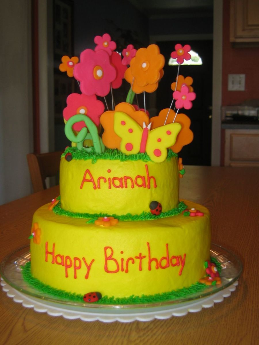 Flowers And Insects - CakeCentral.com