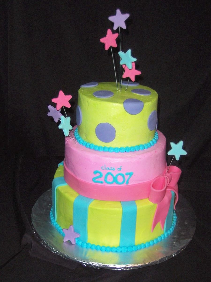 Girlie Graduation - CakeCentral.com