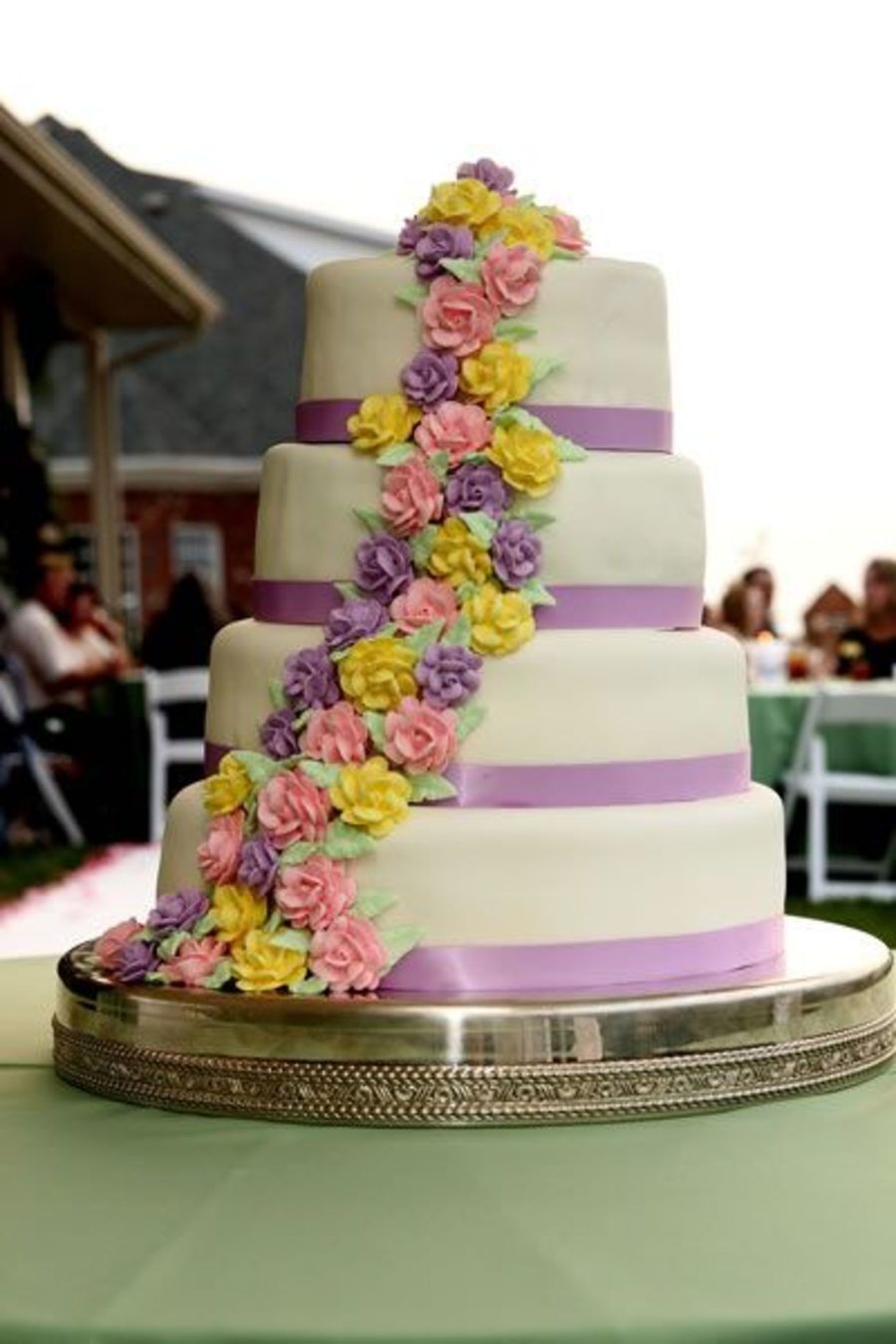 Mmf Cake With Purple Trim - CakeCentral.com