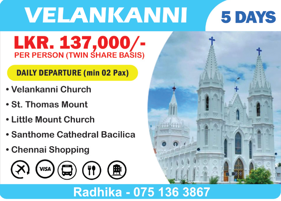 Velankanni -Travel Sensate (Pvt) Ltd. – Adz.lk – Classified Ads ...