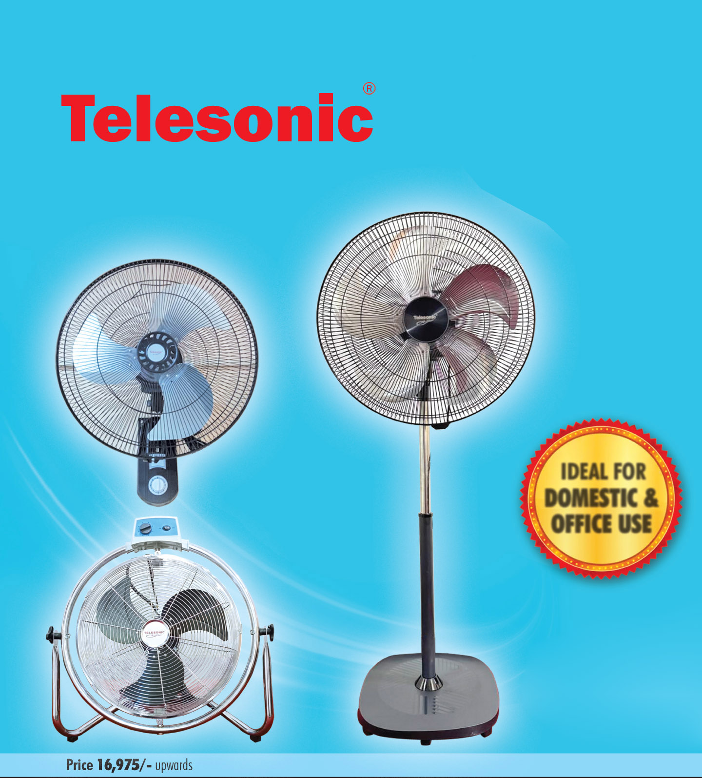 Telesonic Stand,Wall & Floor Fans – Adz.lk – Classified Ads & Directory ...