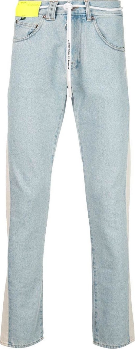 Off White Side Panel Jeans - Luxed