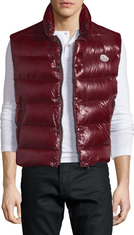 Moncler Tib Shiny Puffer Vest - Luxed
