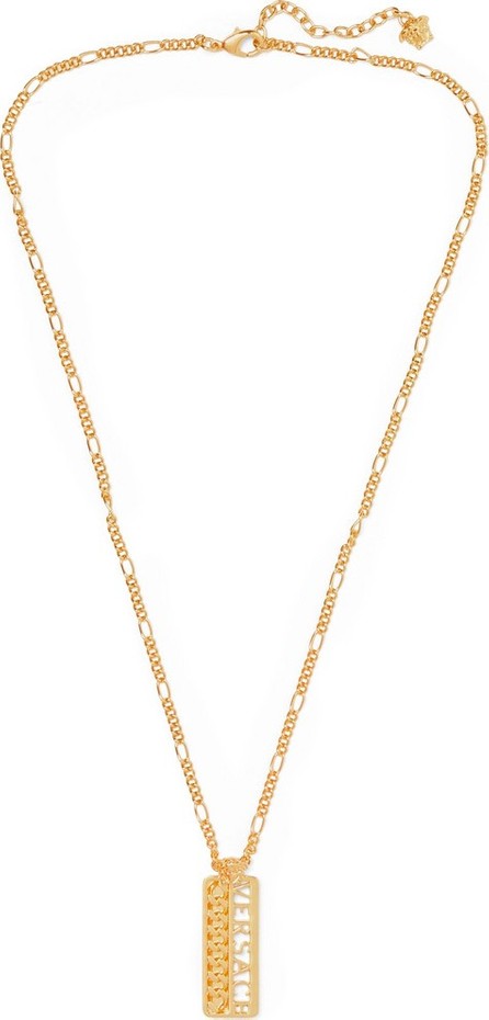 Versace Logo Gold-Tone Necklace - Luxed