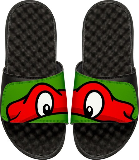 ISlide Men's Teenage Mutant Ninja Turtles Raphael Slide Sandals, Black ...