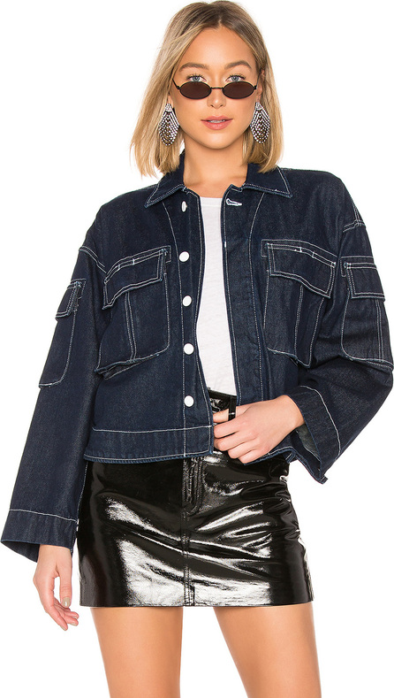 Grlfrnd Dorian Oversized Cropped Military Jacket - Luxed