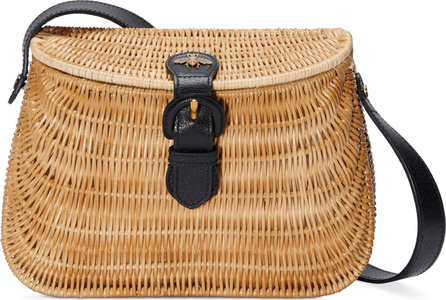 Gucci Vimni Wicker Shoulder Bag - Luxed