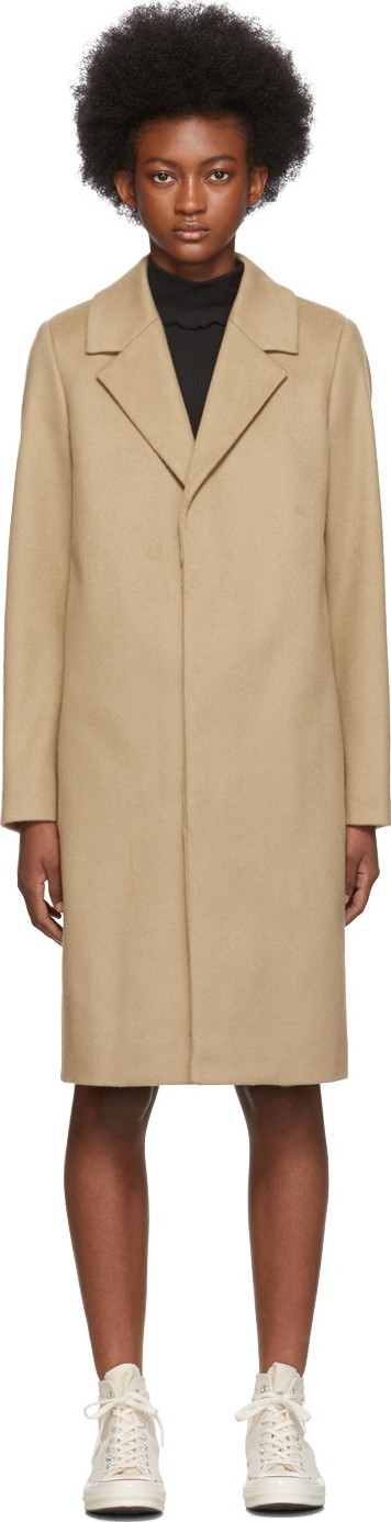 A.P.C. Beige Ariane Coat - Luxed