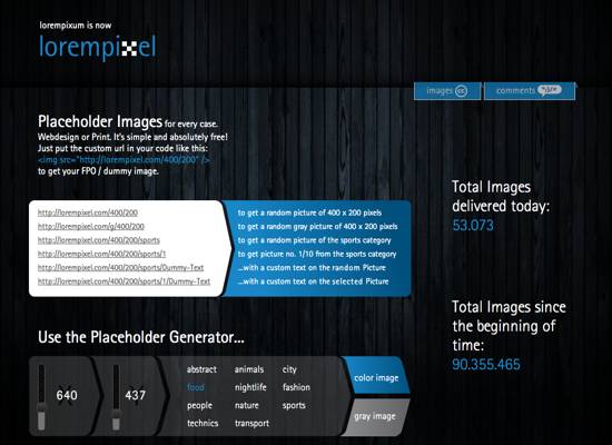 6 Image and Text Placeholders For Your Next Web Design Project
