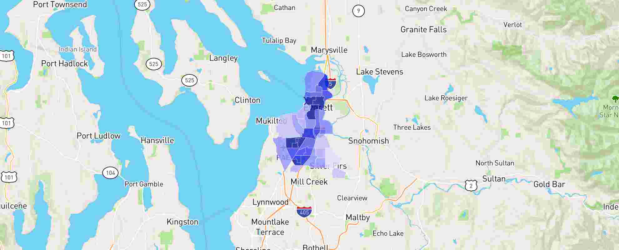 Map Of Everett Washington Murder Washington Cases