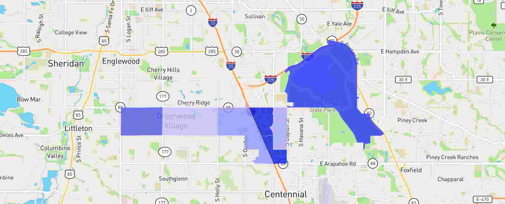 Greenwood Village Colorado Map