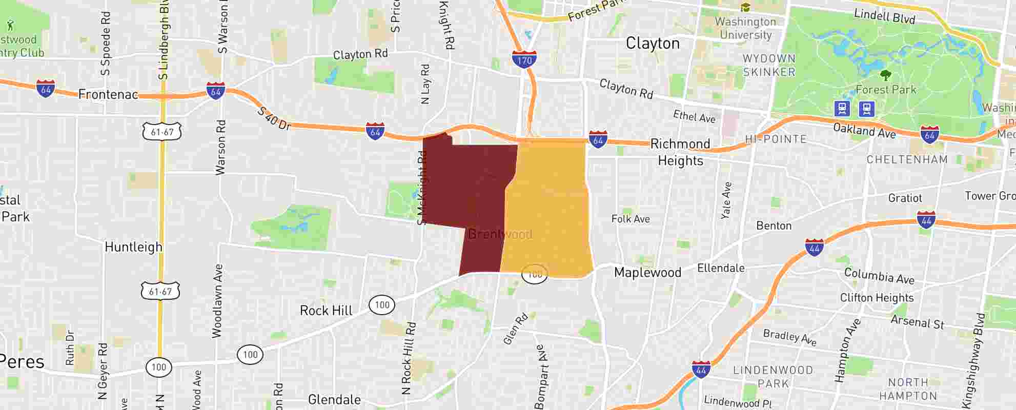 Brentwood Zip Code Map