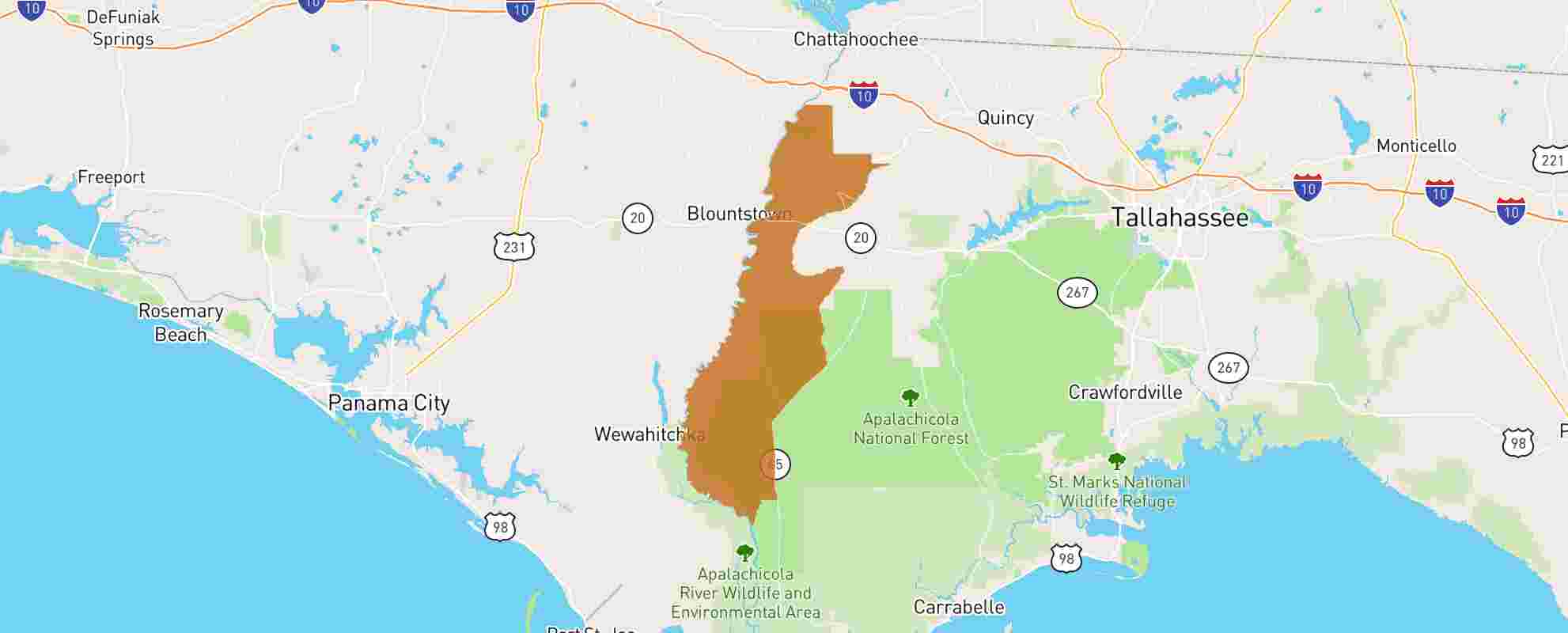 Bristol Florida Map