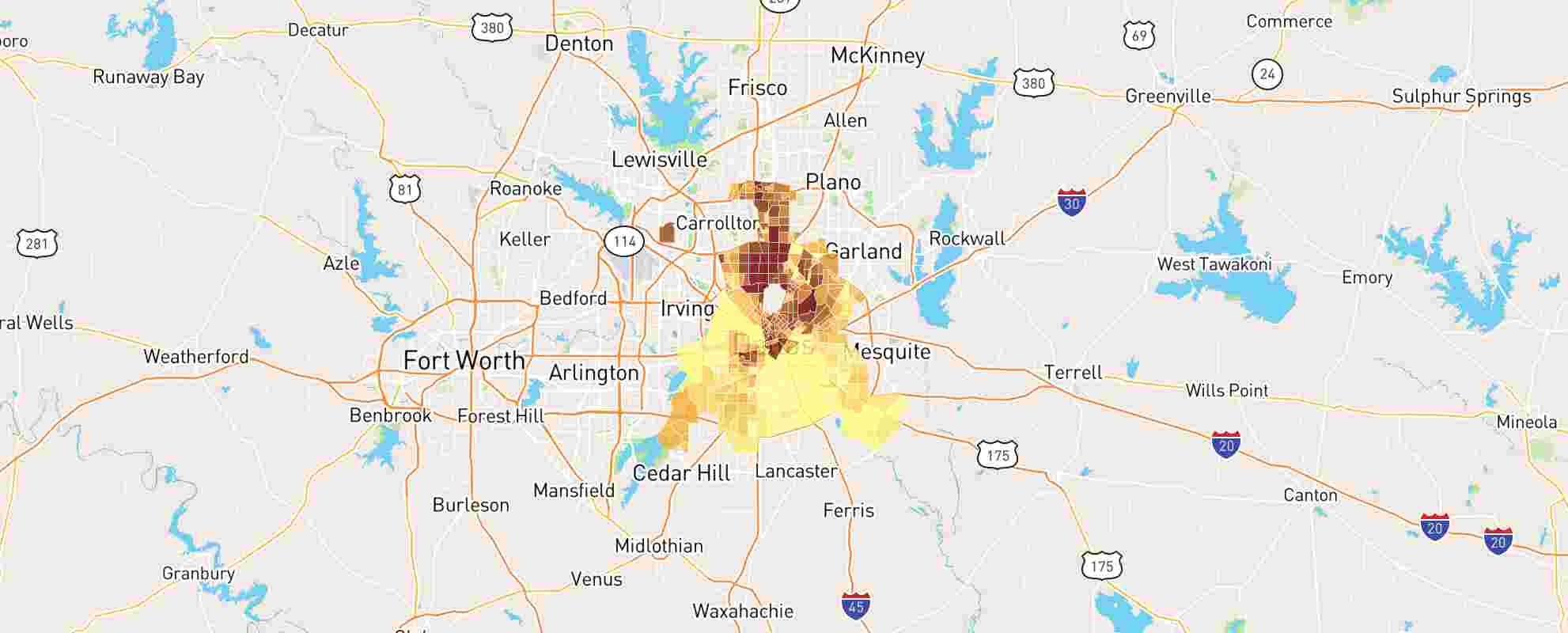 Dallas Neighborhood Map Best Neighborhoods In Dallas For Young
